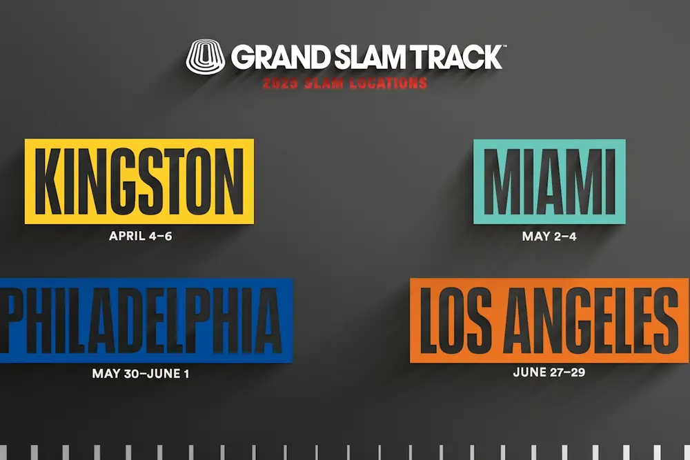 Calendario Grand Slam Track 2025